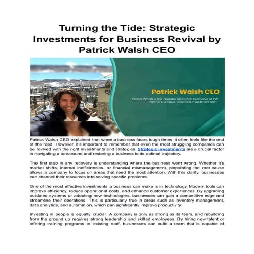 Turning the Tide_ Strategic Investments for Business Revival by Patrick Walsh CEO.pdf