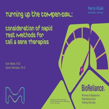 Turning up the Compen-DIAL: Rapid Test Methods for Cell & Gene ...