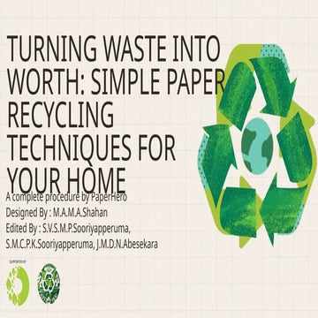 TURNING WASTE INTO WORTH SIMPLE PAPER RECYCLING TECHNIQUES FOR YOUR ...