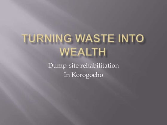 Waste to Wealth | PDF