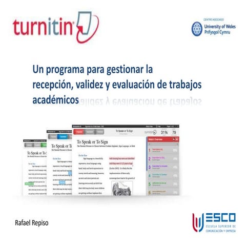 Turnitin - Software Antiplagio | PPTX