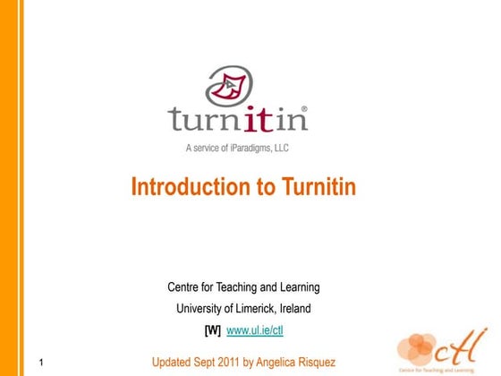 Turnitin ppt. | PPTX