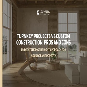 Turnkey Project VS Custom Construction Pros and Construction | PDF