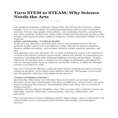 Turn stem to steam | DOCX