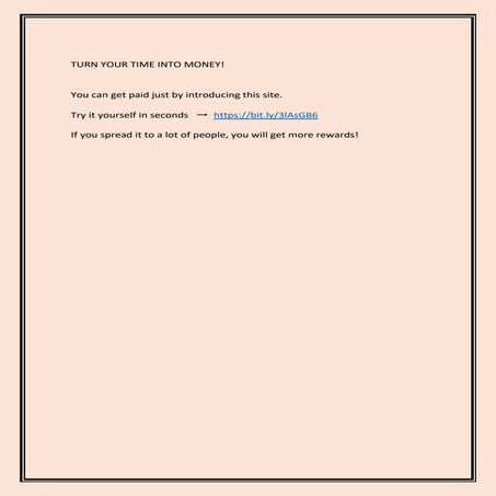 Turn your time into money | PDF