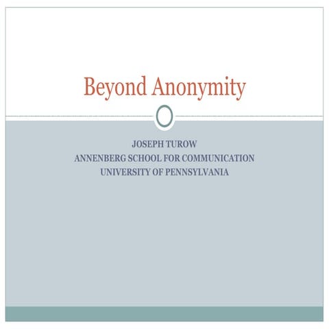 Turow joseph | PPT