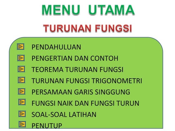 Turunan kedua suatu fungsi | DOCX