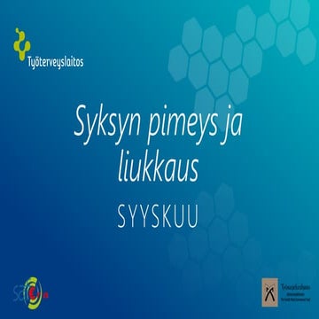 Turvavartti: Syksyn pimeys ja liukkaus | PPTX