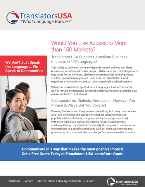 LanguageLine Solutions Enterprise Brochure | PDF