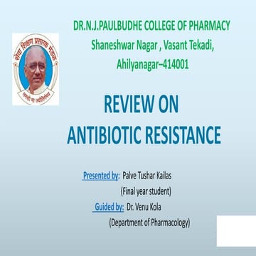 ANTIBIOTICS RESISTANCE AND THEIR CAUSES ,IMPACTS | PDF