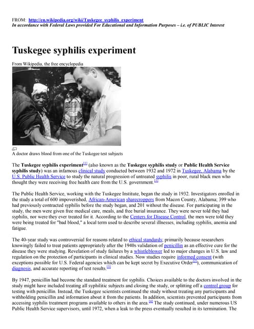Tuskegee study | PPTX