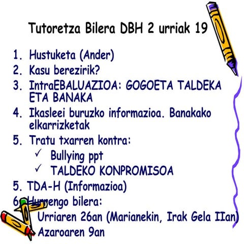 Tutoretza DBH2 12 10-19 | PPT