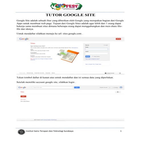 Tutor google site | PDF