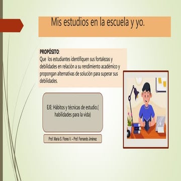 MIS ESTUDIOS EN LA ESCUELA Y YO | PPTX