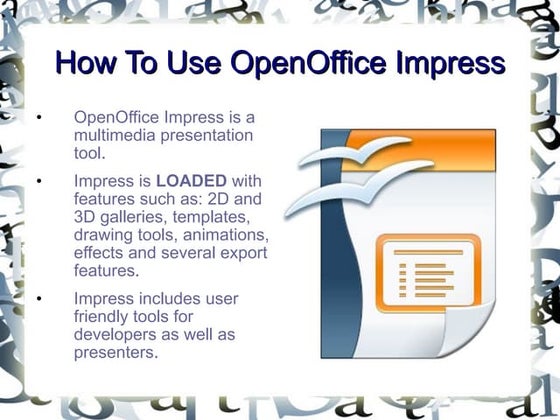 Open office impress | PDF