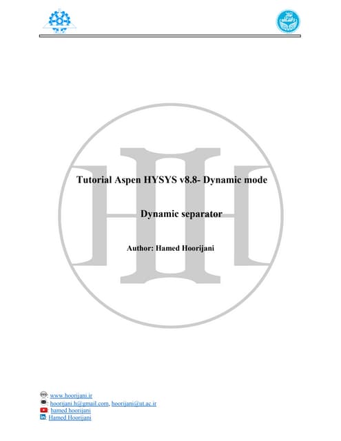 Distillation tutorial in hysys | PDF