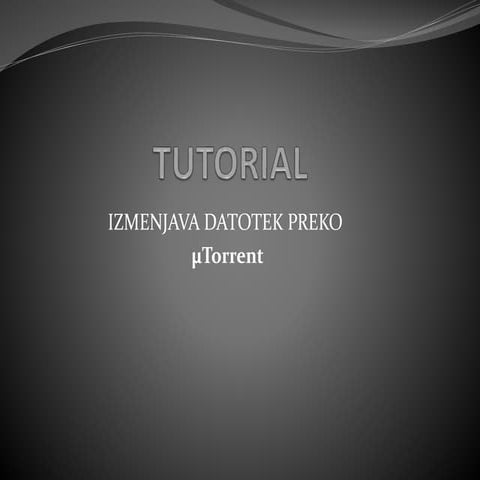 Tutorial uTorrent | PPT