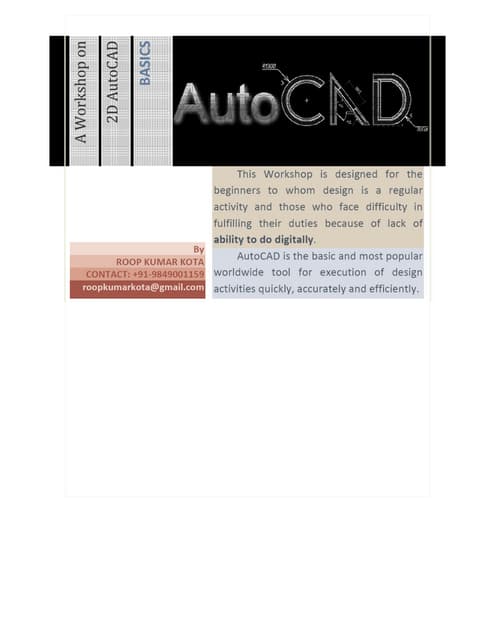 Auto CAD Notes | PDF