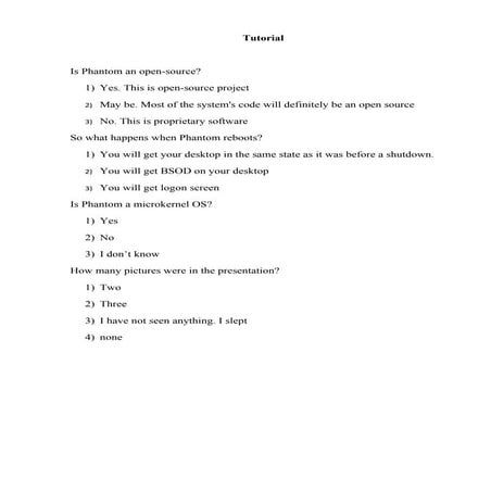 Phantom OS Tutorial | DOC