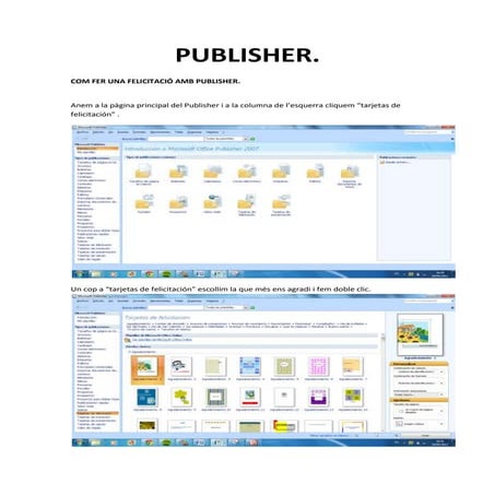 Tutorial funcions Publisher | DOCX
