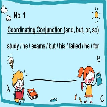 GRAMMAR QUIZ - CONJUNCTIONS QUESTIONS & ANSWERS | PPT