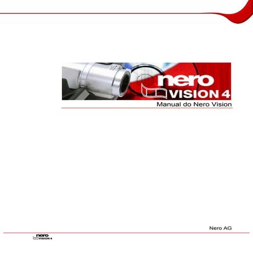 Tutorial do Nero Vision 4 - Portugues | PDF
