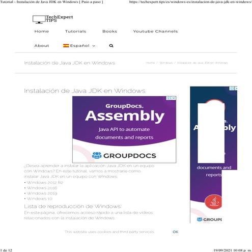 Tutorial instalación de java jdk en windows [ paso a paso ] | PDF