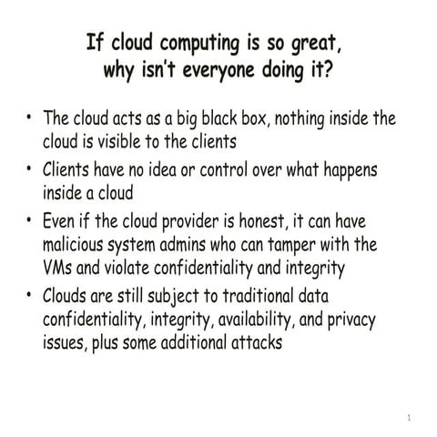 Tutorial Security Privacy Cloud Computing Ppt
