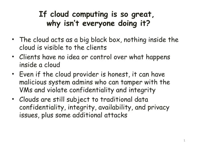 Tutorial Security Privacy Cloud Computing Ppt