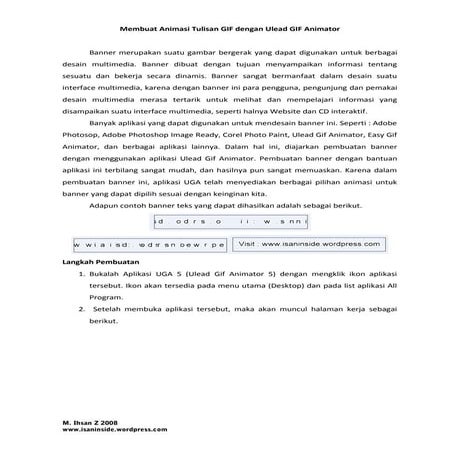 Tutorial ulead gif animator | PDF