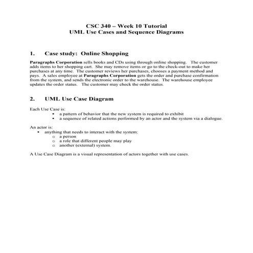 Tutorial usecases | PDF