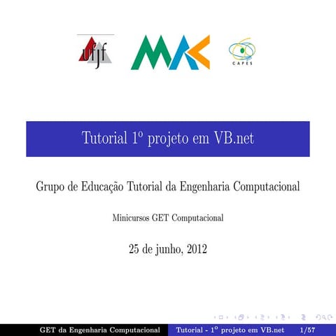Tutorial vb projeto em vb.net