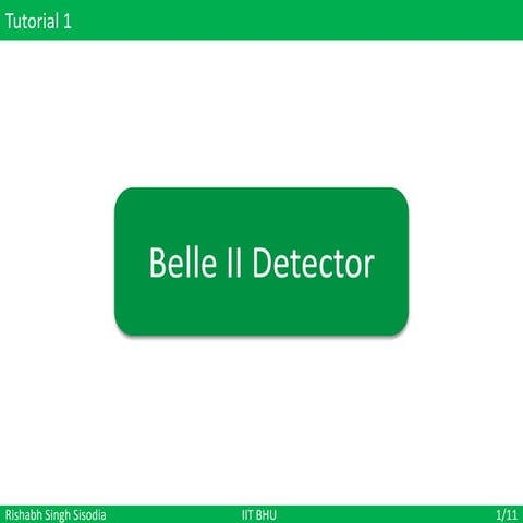 Belle II Detector | PPTX