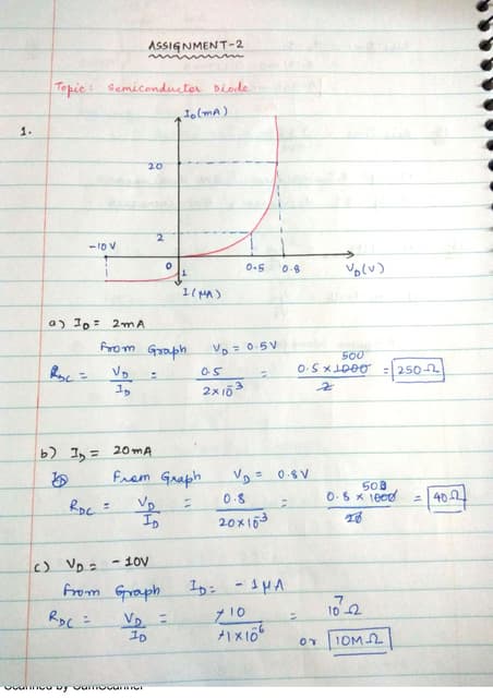 Diode circuits-analysis | PDF