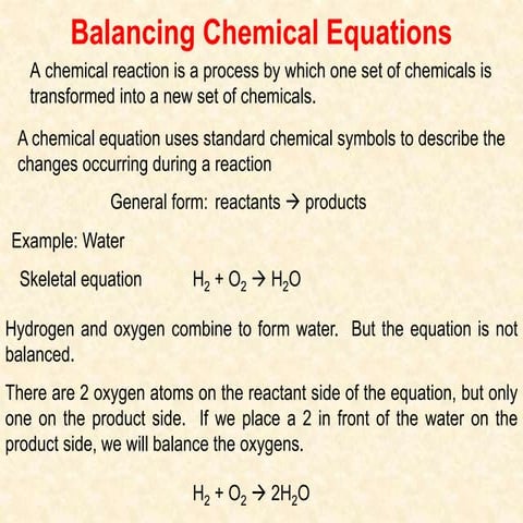 Tutorial 2- Balancing Chemical Equations.ppt