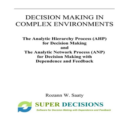 Analytic Network Process | PPTX
