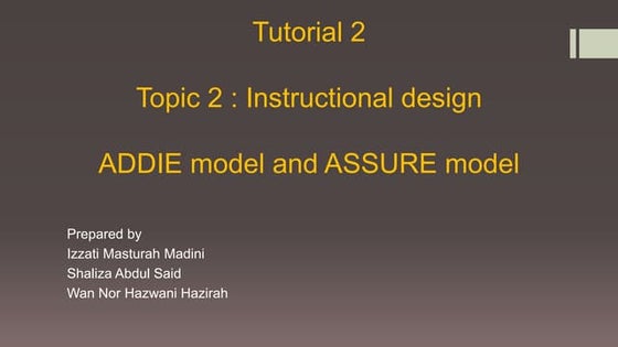 The ASSURE Model | PPT
