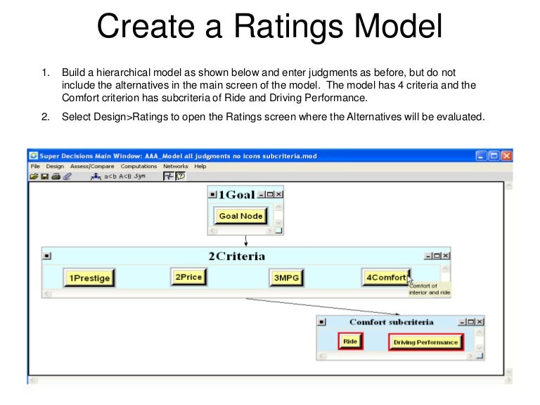 Tutorial 3 Ahp Ratings Model 1507