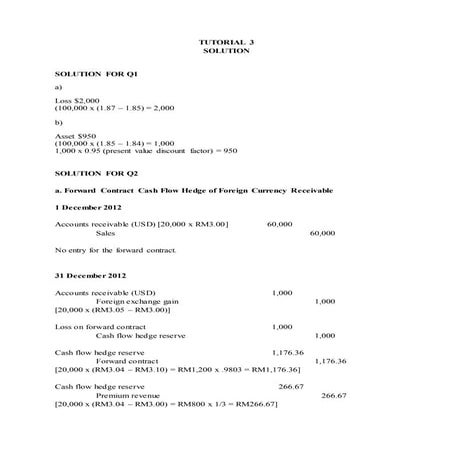 Tutorial 3 answer | PDF