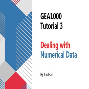 Tutorial 3 slides (students) for statistics | PPTX