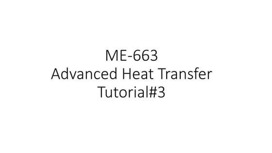 Heat and Mass Transfer Assignment | PDF