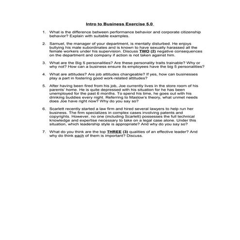 business tutorial notes | PDF