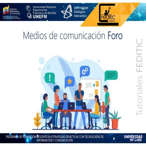 Tutorial 5 - Medios de Comunicación Foro | PPTX | Technology & Computing