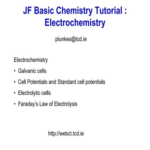 Tutorial 5 - Electrochemistry.ppt