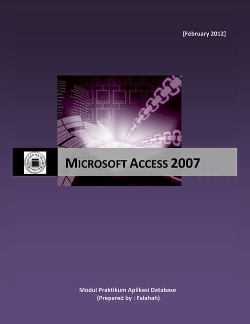 Microsoft access database | DOCX