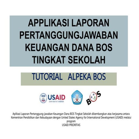 Tutorial alpeka bos | PPTX