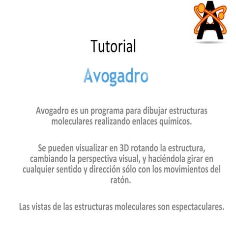 Tutorial avogadro | PPT