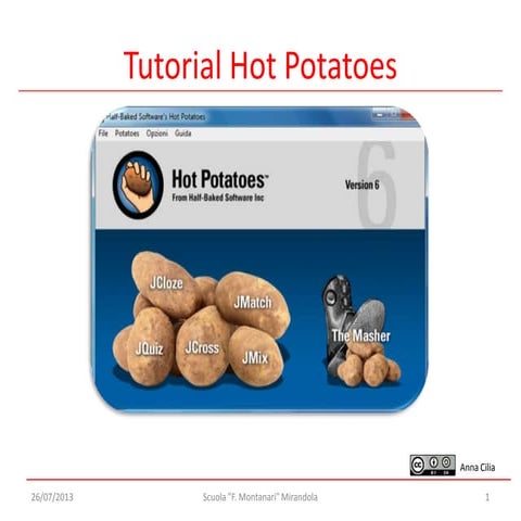 Tutorial hot potatoes | PPT