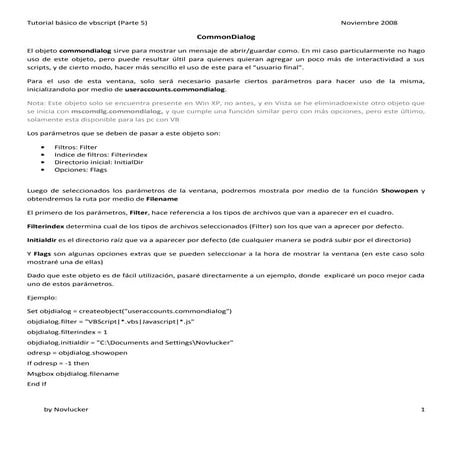 Tutorial basico de vbscript by novlucker parte5 | PDF