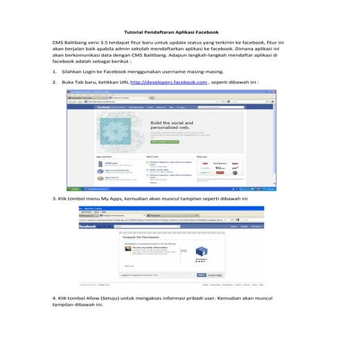 Cara membuat aplikasi facebook sendiri | DOCX